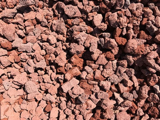 Red lava Rock - Taylor Landscaping